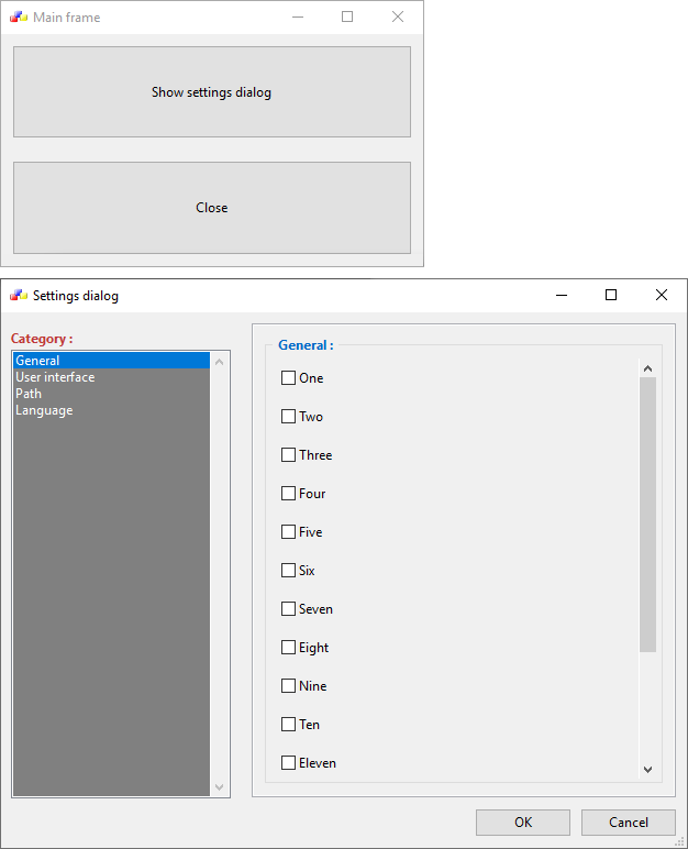 How to create a customized settings dialog (Phoenix) - wxPyWiki