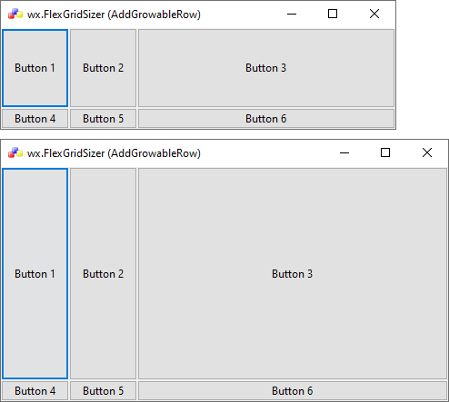 How to create a flex grid sizer (Phoenix) - wxPyWiki