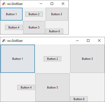 How to create a grid sizer (Phoenix) - wxPyWiki