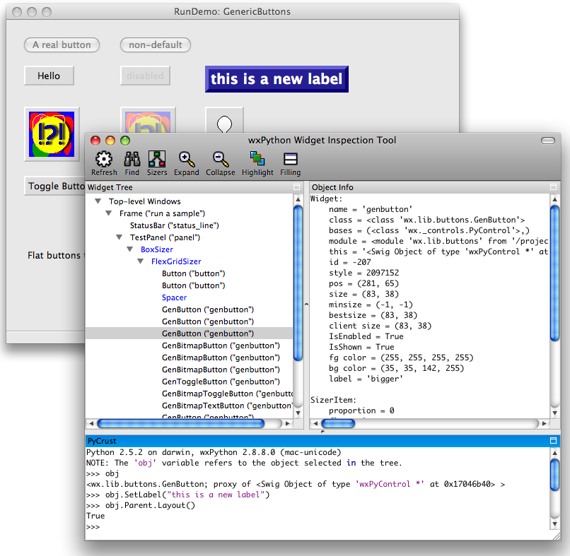 How to use Widget Inspection Tool - WIT (Phoenix) - wxPyWiki