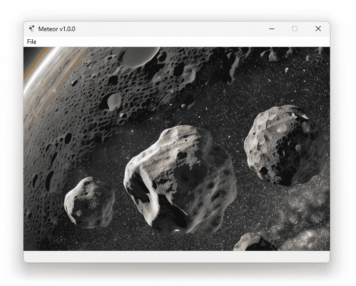 Meteor game (phoenix) - wxPyWiki